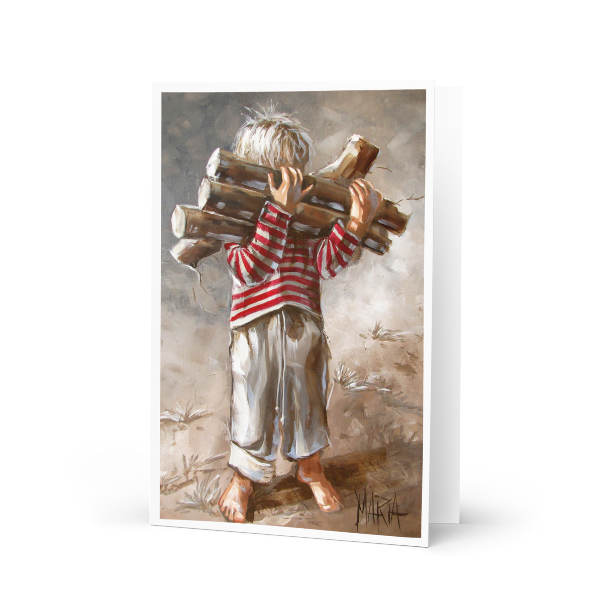 Kaggel hout | Greeting Card - House Of Maria ZA