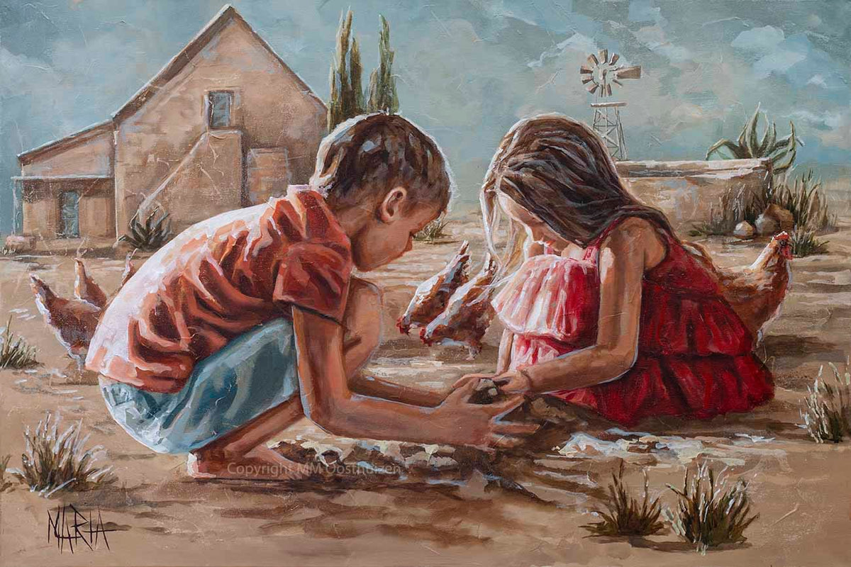 Plaas Kinders | Canvas Prints - House Of Maria ZA