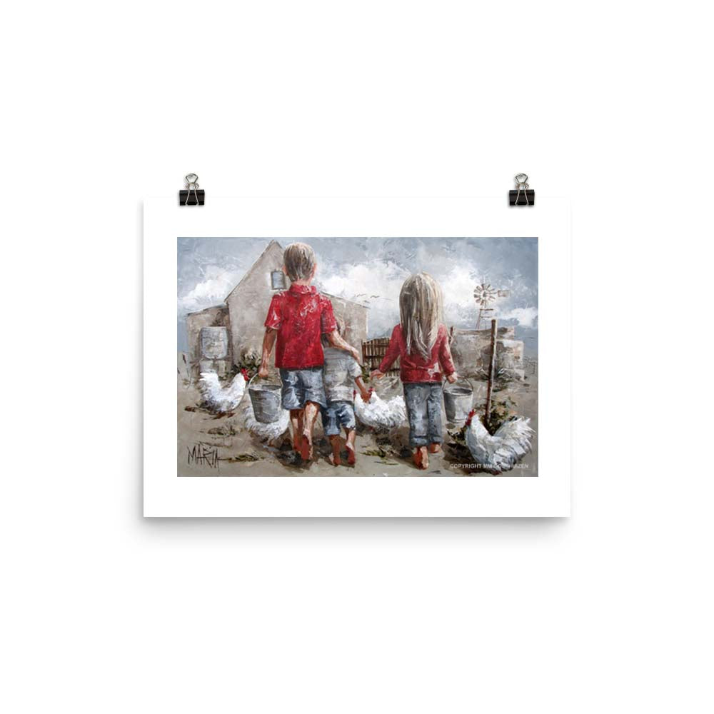 Saam plaas | A3 Paper Print - House Of Maria ZA