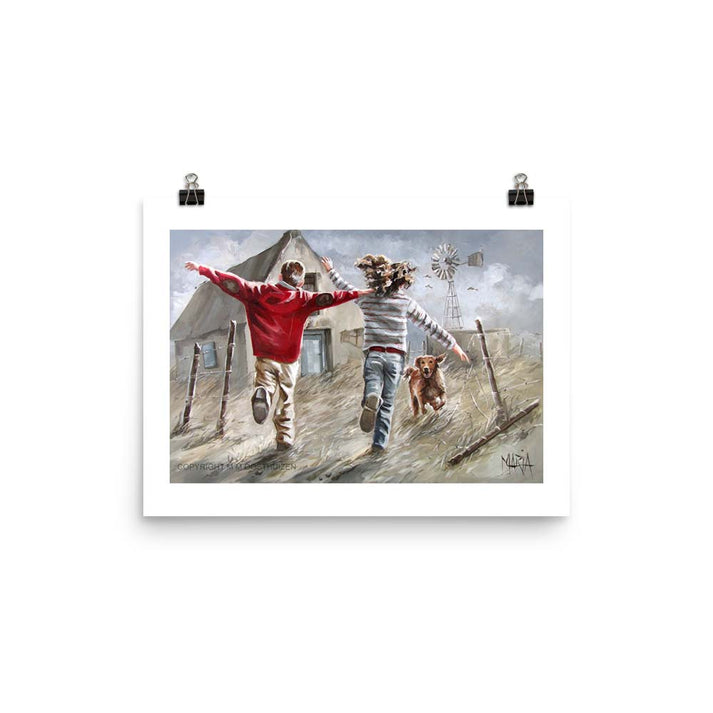 Kinders op die plaas | A3 Paper Print – House Of Maria ZA